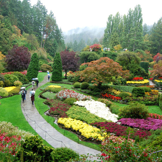 Butchart Gardens in Vancouver Island, British Columbia (October 2018 ...